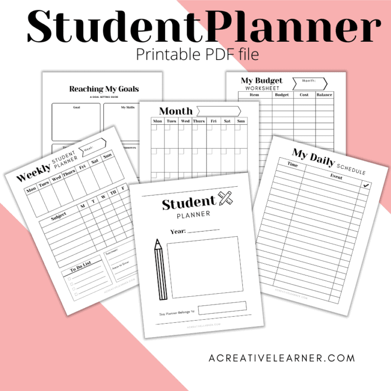 FREE Printable Life Planner and Meal Organizer