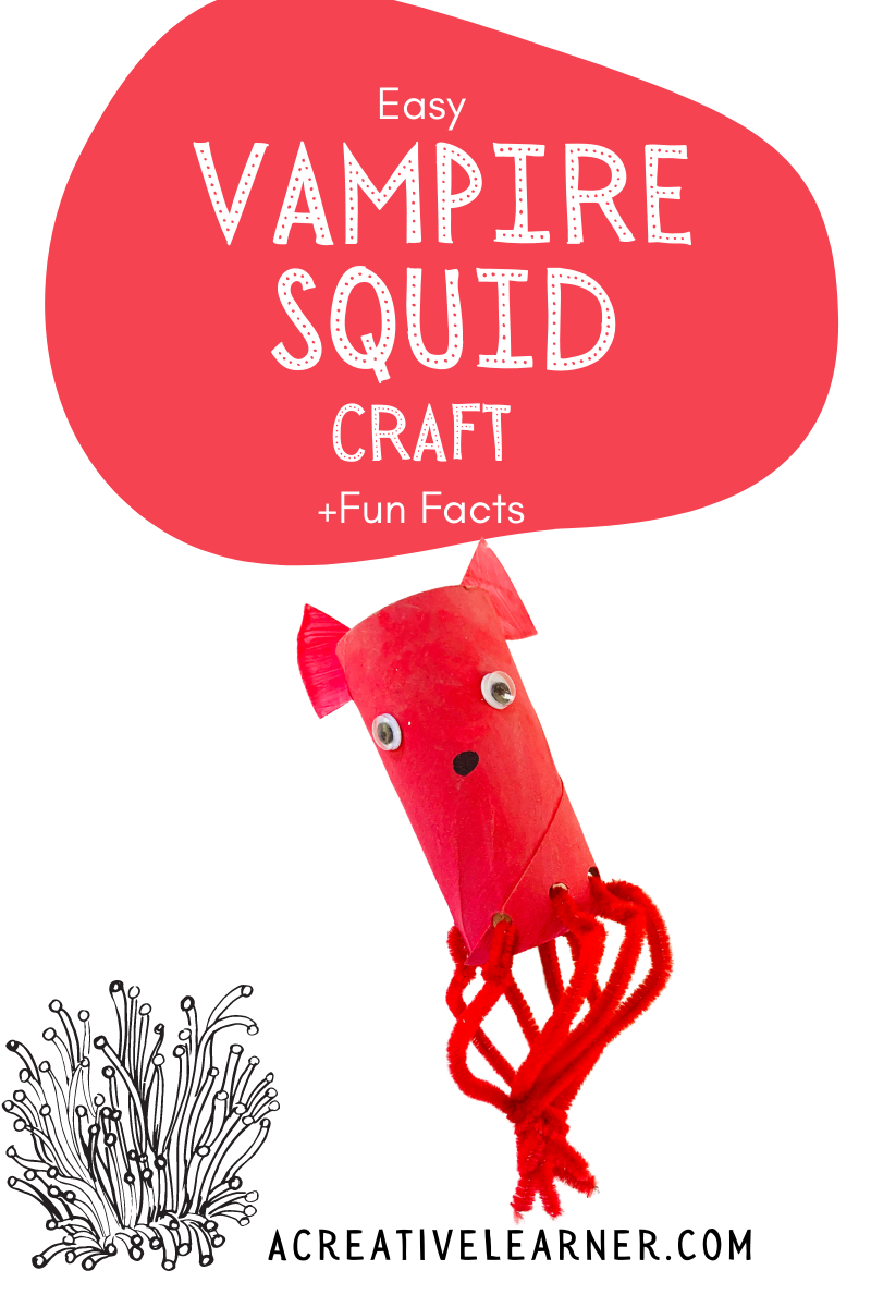 Vampire Squid Craft - Midnight Zone Marine Biology